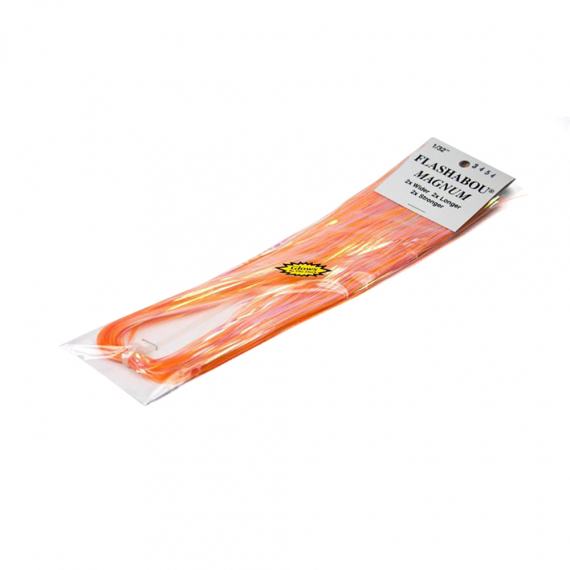 Pearl-A-Glow flashabou magnum - orange | Sportfishtackle.fr