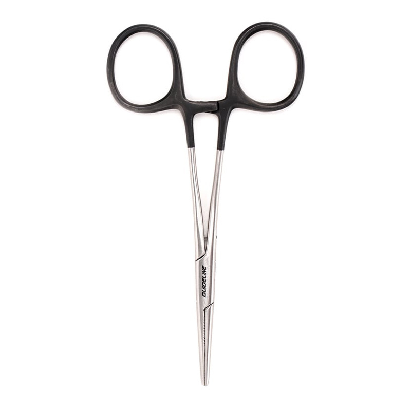 Guideline Forceps- Straight 6 - Black/Silver | Sportfishtackle.fr