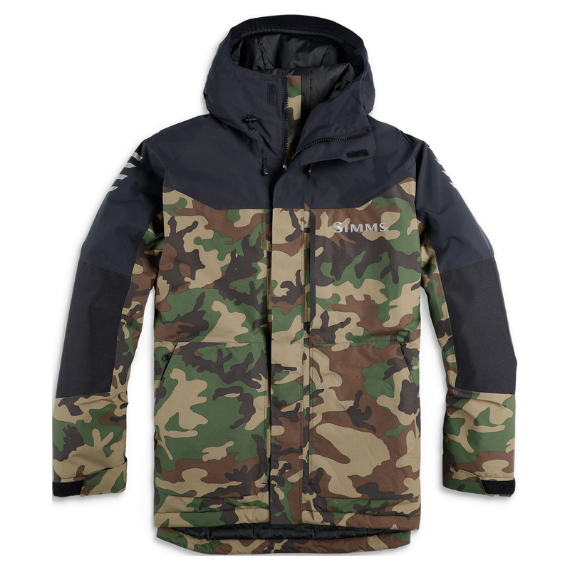Simms Challenger Insulated Jacket Woodland Camo | Sportfishtackle.fr